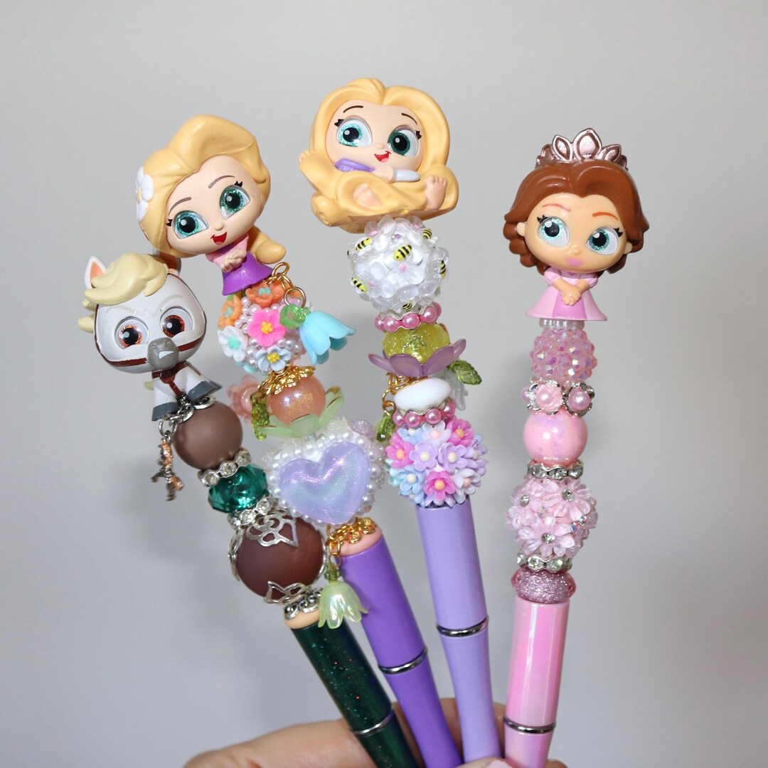 Tangled Rapunzel Beaded Pen | Handmade Beaded Disney Pens | Cute Disney ...