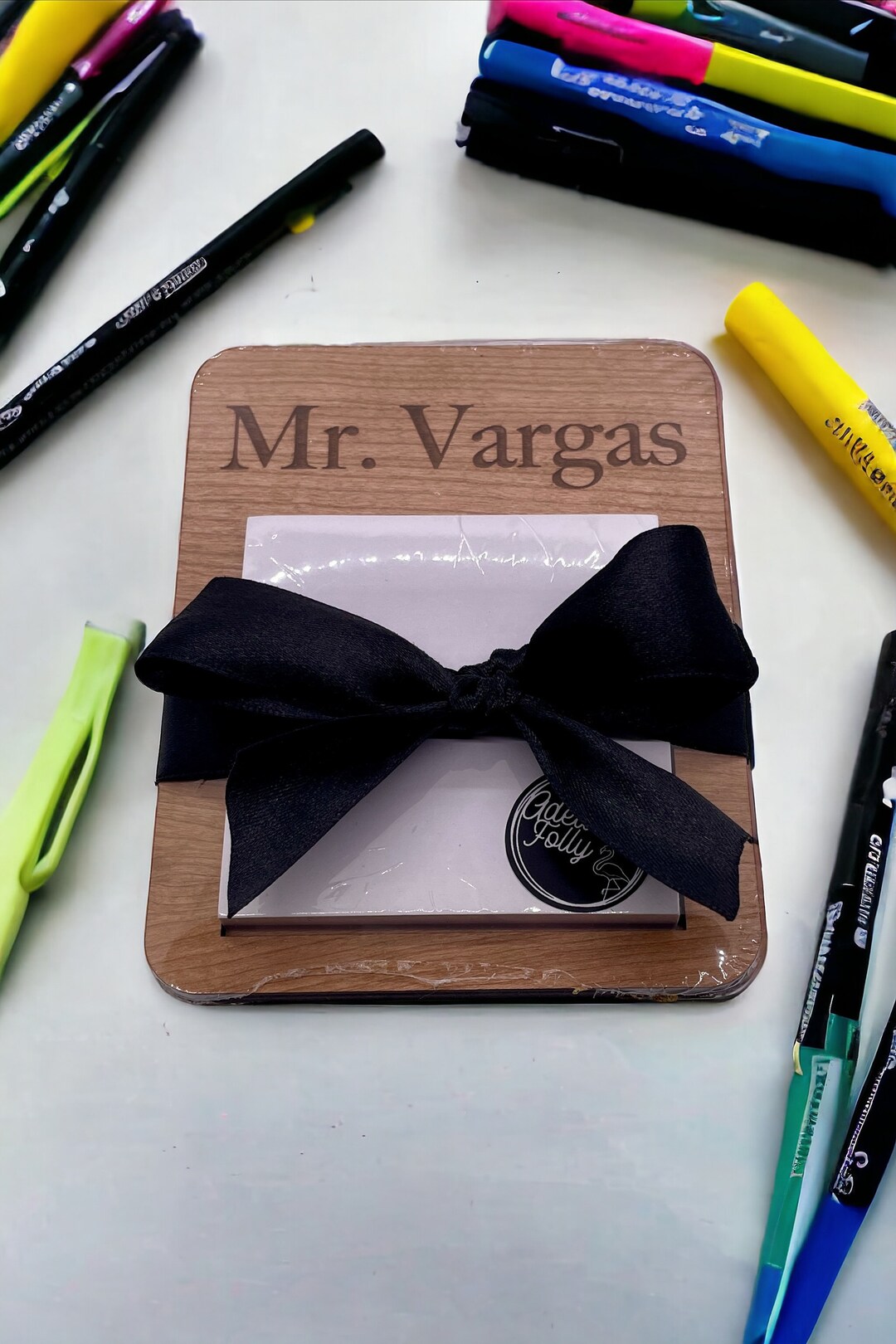 Teacher Appreciation Post It Sticky Note Holder - Etsy