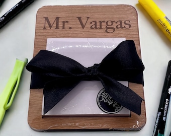 Teacher Appreciation Gift Post It Sticky Note Holder - Etsy