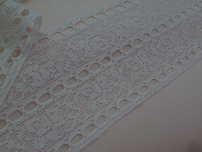 3 Floral Vintage Filet Style Lace Beading Filet Lace | Etsy