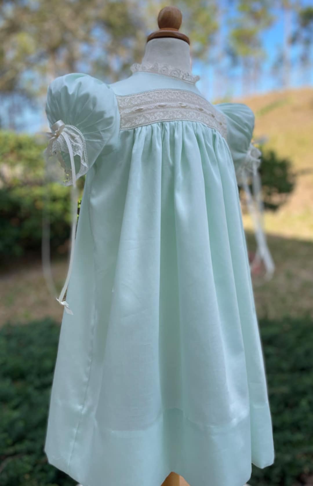 Easter Heirloom Satin Batiste Dress and Slip - Etsy