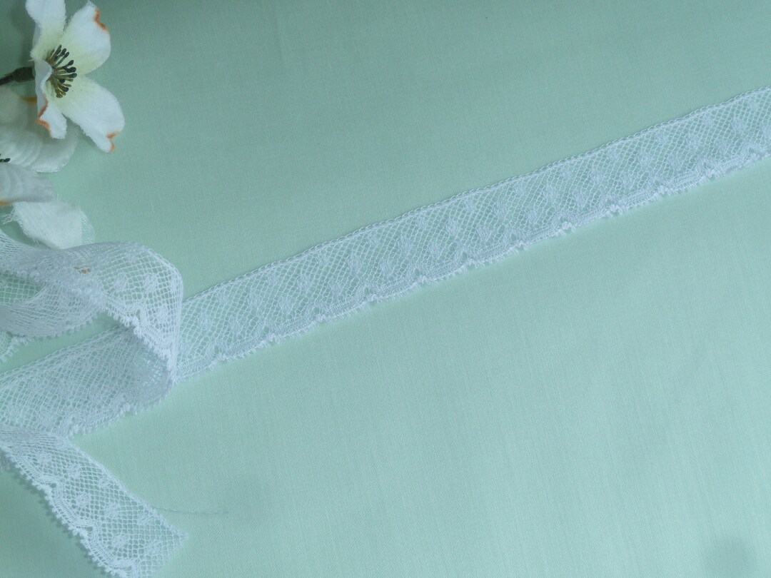 3/4" White Lace Edging for Heirloom Sewing / French Valenciennes Lace ...