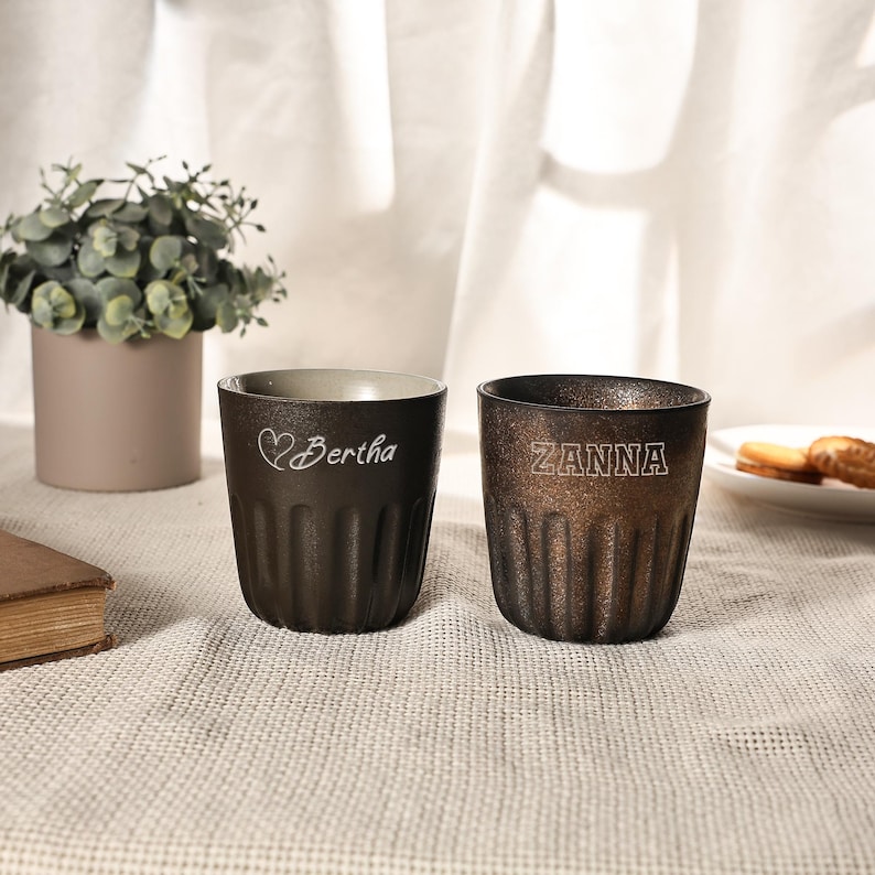 Handcrafted Engraved Mug With Custom Name, Personalized Tea Cup ...