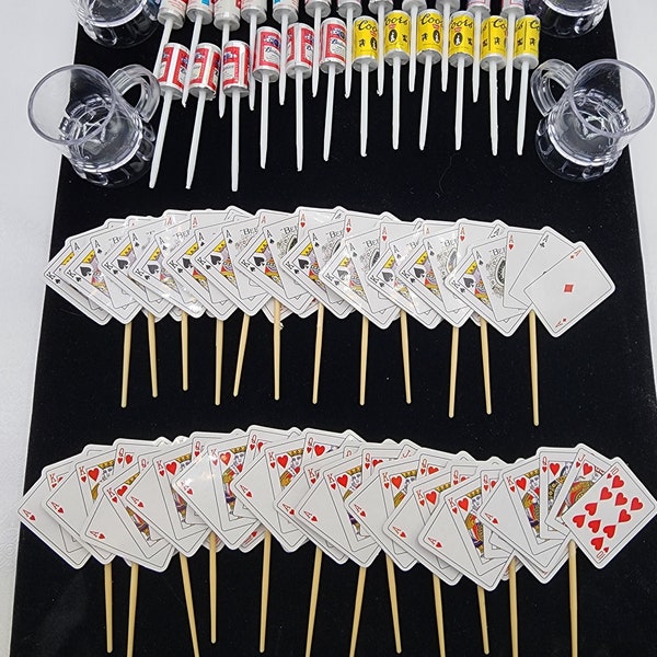 Playing Card Cake Topper - Etsy