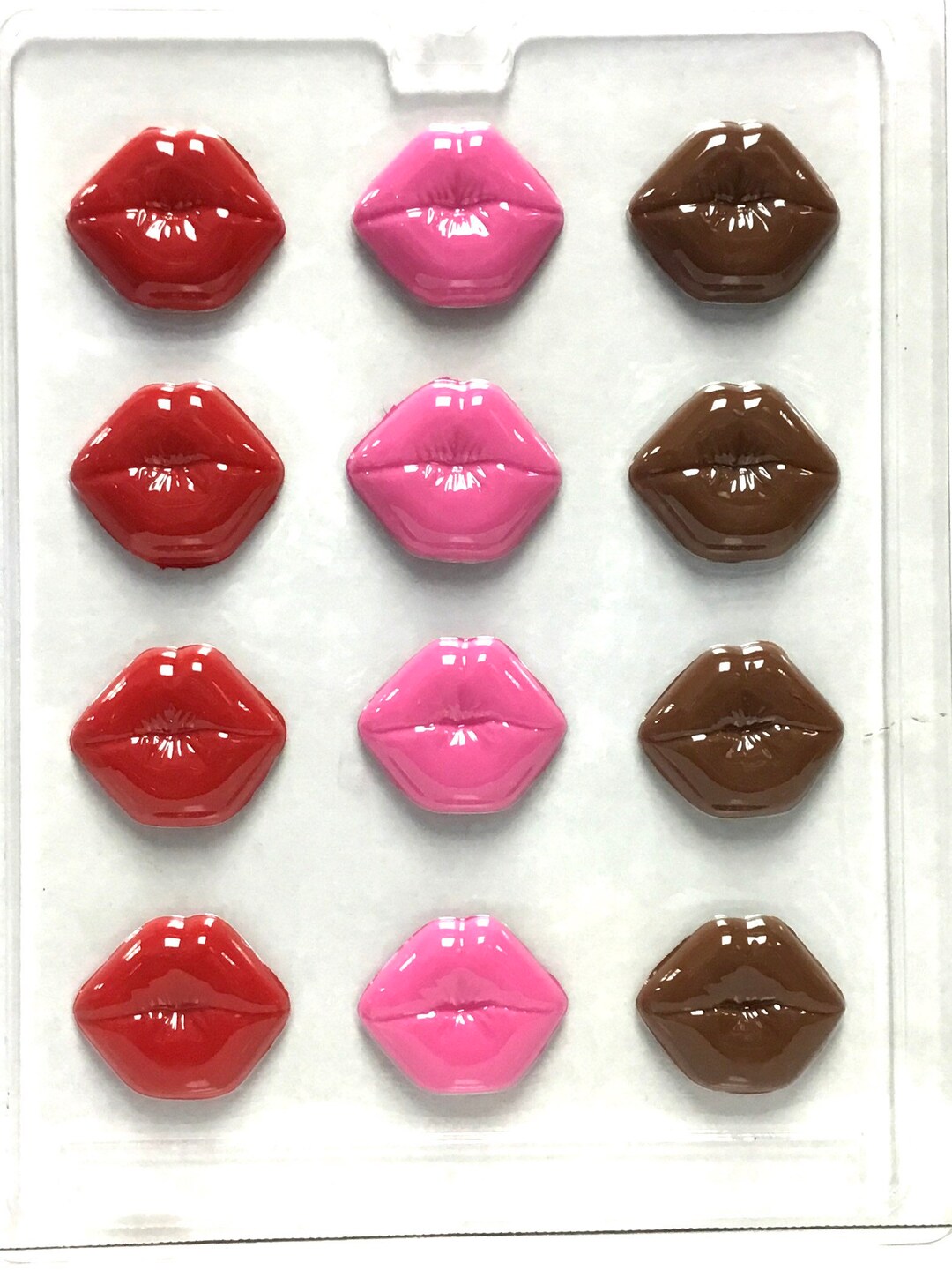 Valentine Smooch Lips Mold / Bite Size Lips Mold / Sexy Valentine Kiss ...