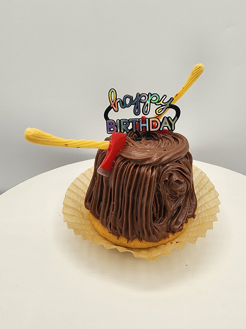 Happy Birthday Axe Throwing Party / Axe Throwing Cupcake Kit / - Etsy