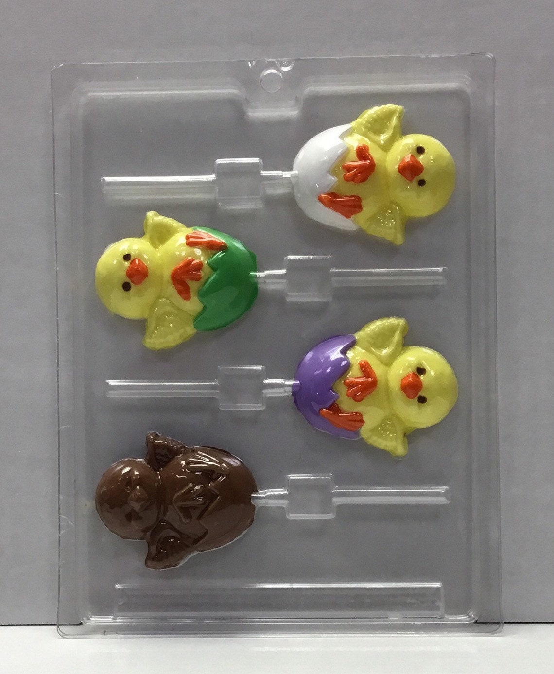 Easter Chick Candy Mold Hatching Baby Chick Sucker Easter | Etsy
