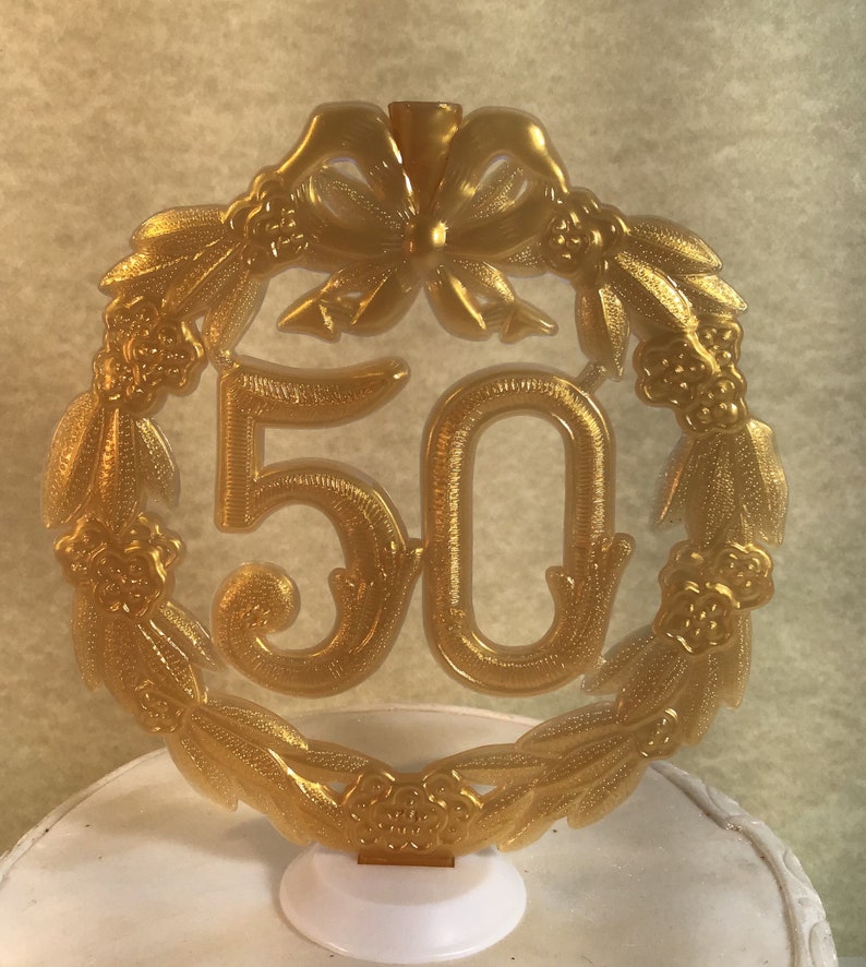 50th Anniversary Topper / 50th Wreath Topper / 50th - Etsy