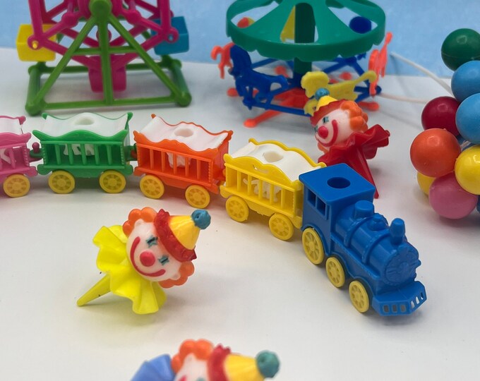 Carnival Amusement Park Party Cake Topper Kit / Carnival Birthday Party ...