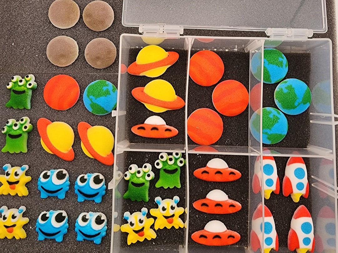 Outer Space Party Kit / Planets Sugar Pieces / Alien Sugar Pieces ...