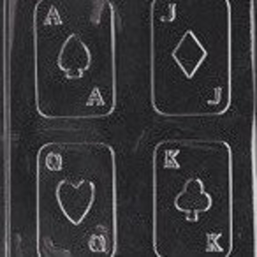 Playing Card Candy Mold / Playing Card Bar Mold / Chocolate Candy Molds ...