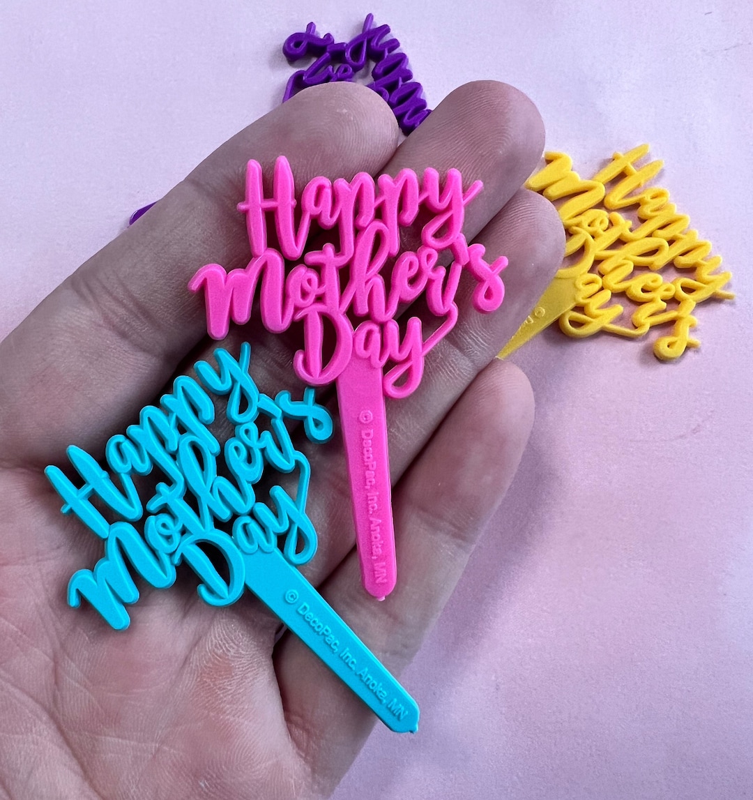 Mother's Day Picks/ Food Picks / Cupcake Topper Decorations / Mothers ...