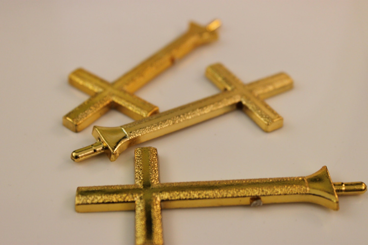 Gold Cross Toppers / Cross Picks pack of 12 / First - Etsy