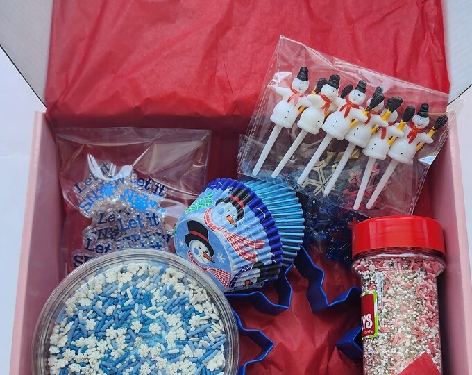 Snowflake and Snowman Kit / Toppers / Winter Decorations / Holiday ...