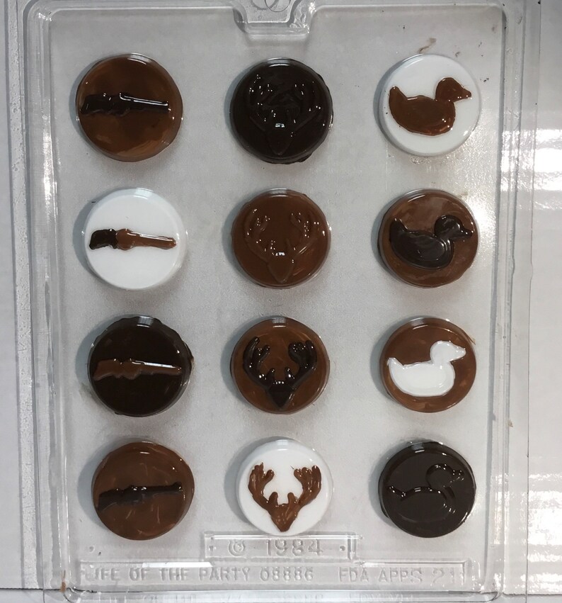 Hunter Candy Mold / Round Hunting Icons / Rifleduck Deer - Etsy