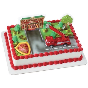 Firetruck Cake Kit / First Responder Cake / Firetruck Birthday Party ...