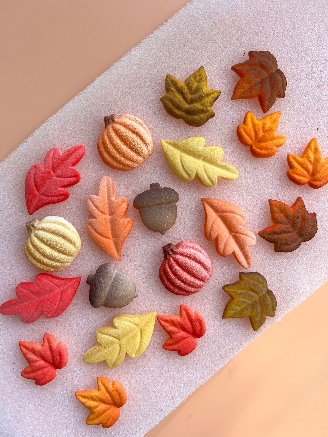 Fall Edible Assorted Toppers Autumn Sugars for Thanksgiving Desserts ...