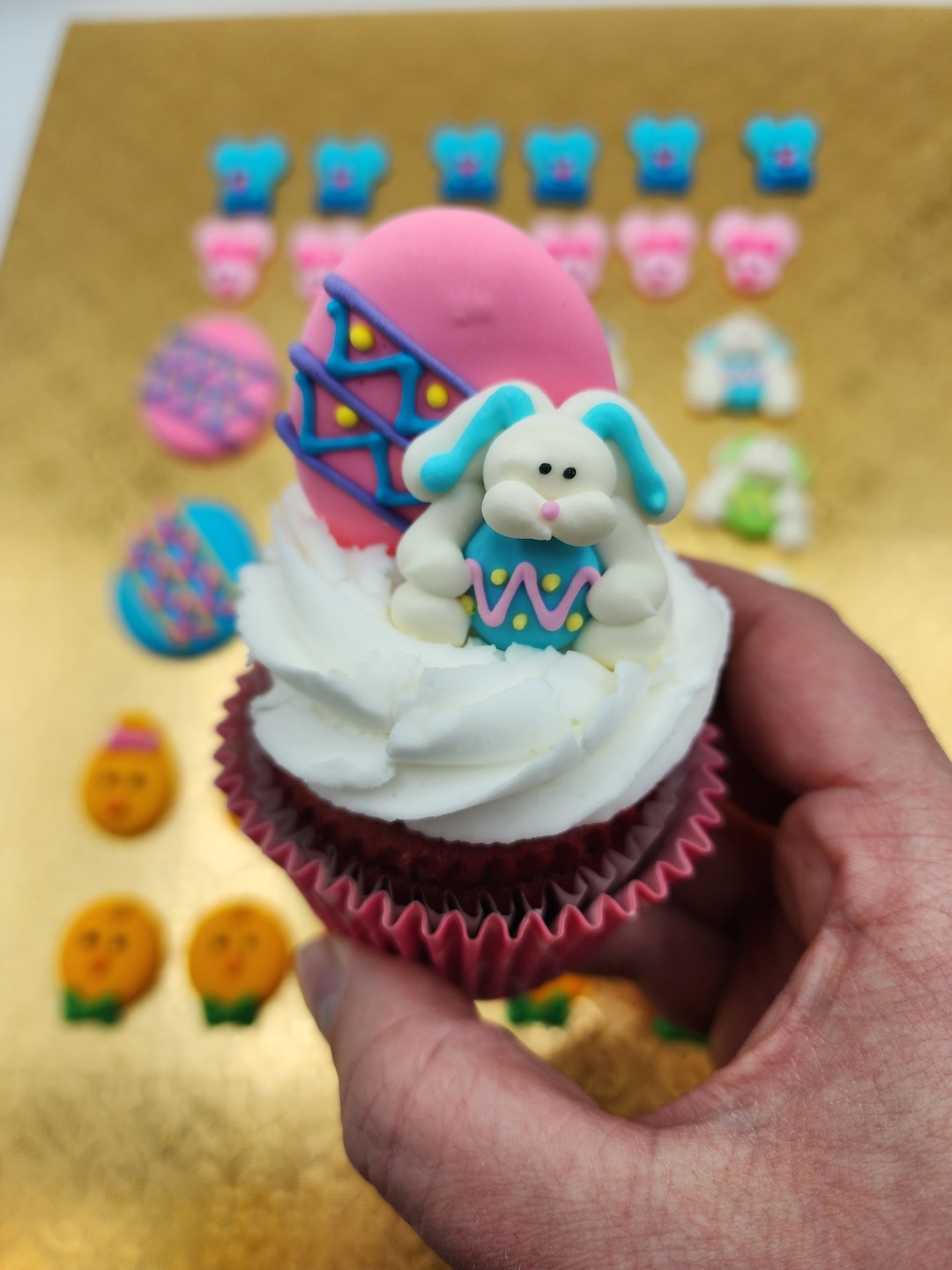 Easter Edible Icing Deco Set With Case / Easter Sugars / Easter Bunny ...
