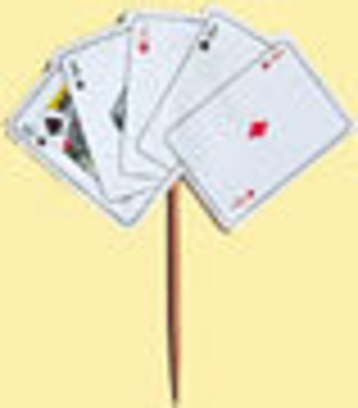 12 Playing Cards Picks Card Party Decorations Casino | Etsy