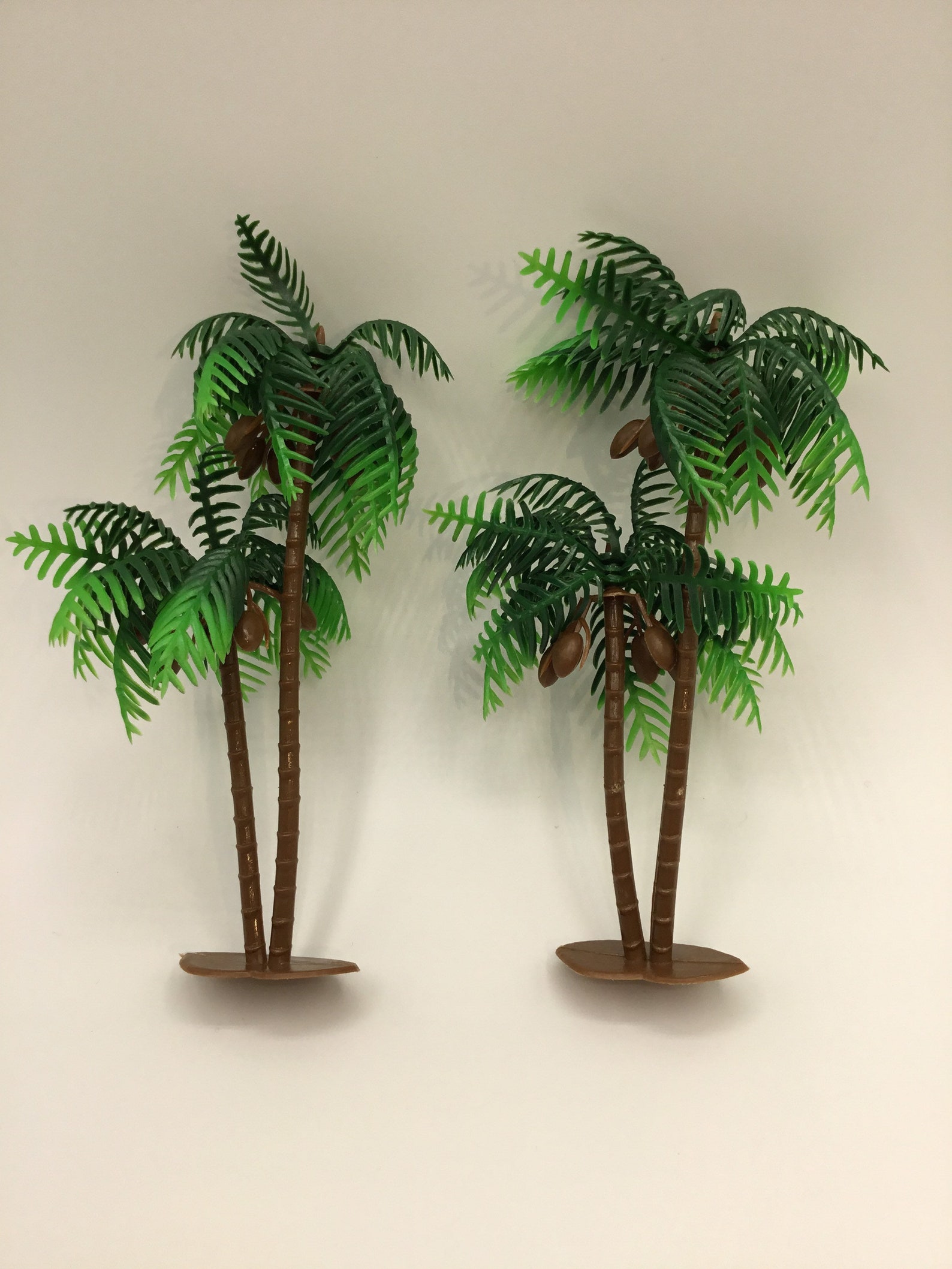 Palm Tree Toppers / Double Palm Trees on Base / Large 4 1/2 - Etsy