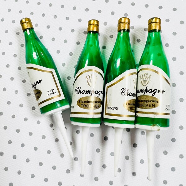 Champagne Cupcake Toppers - Etsy