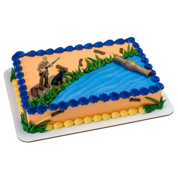 sportsman Duck hunter Hunter Birthday Cake Topper Party Supplies Paper ...