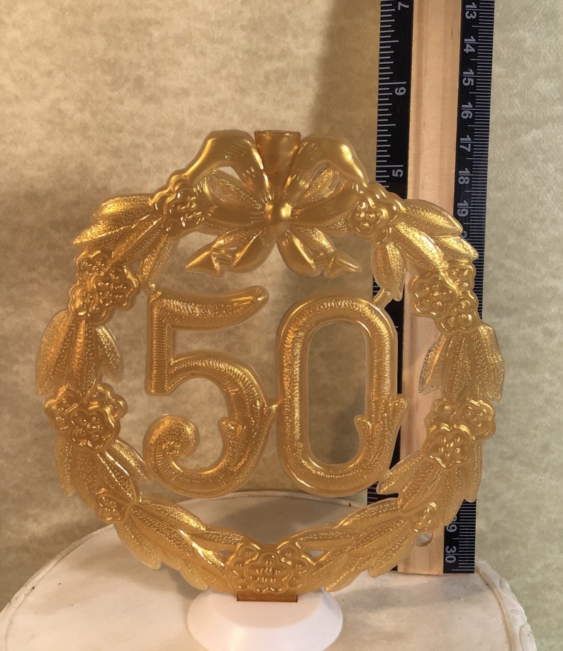 50th Anniversary Topper / 50th Wreath Topper / 50th - Etsy