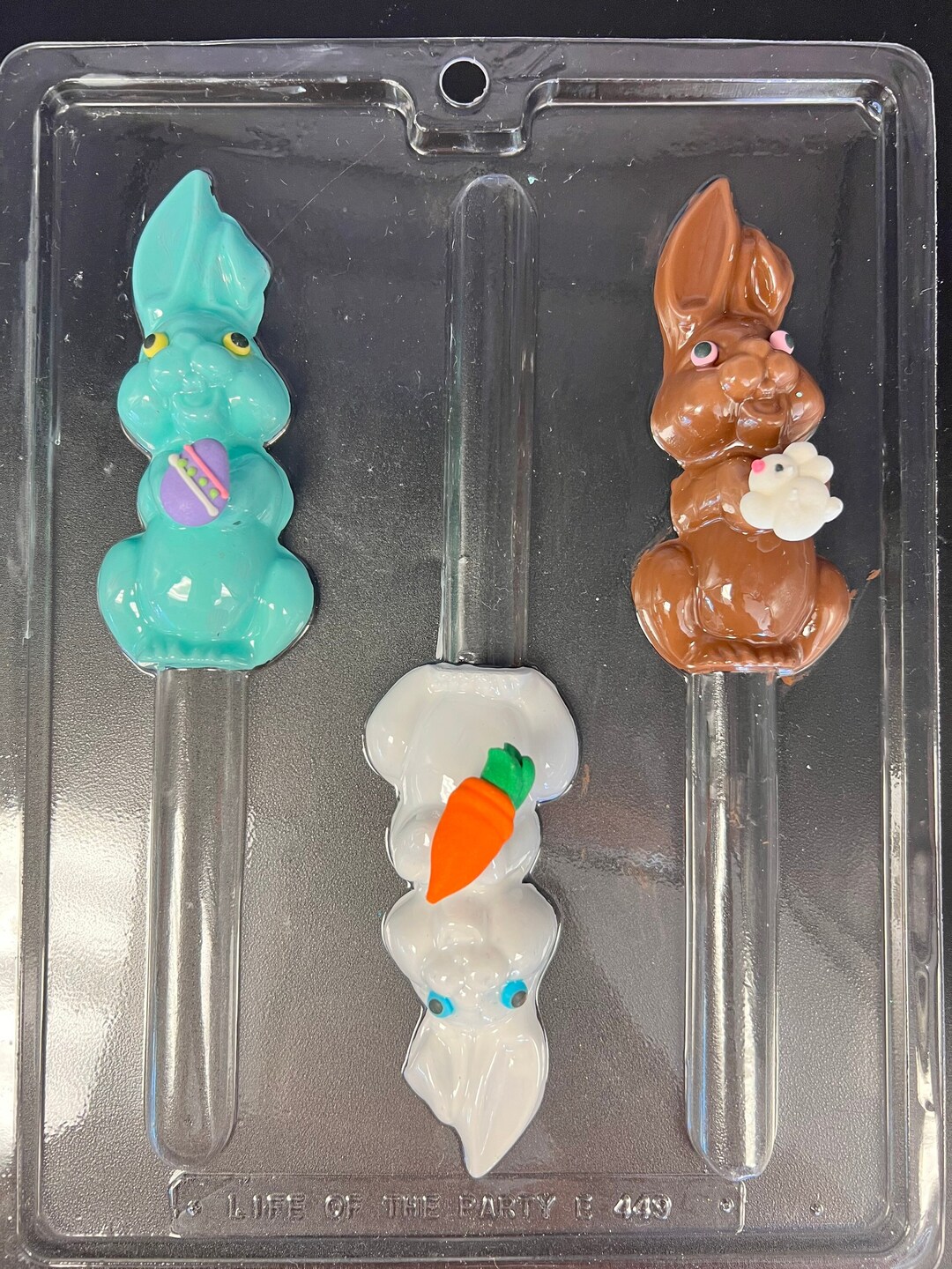 Easter Bunny Lolly Pop / Floppy Ear Bunny / Easter Molds / Chocolate ...