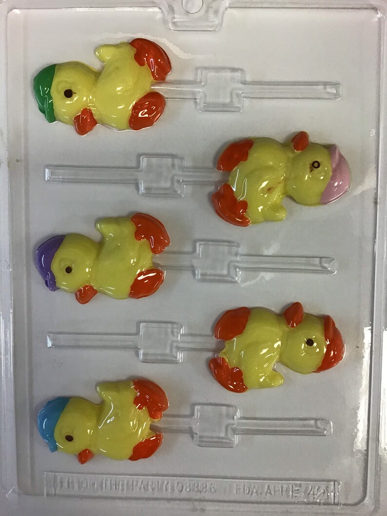 Duck Candy Mold Easter Duck Sucker Easter Sucker Mold - Etsy