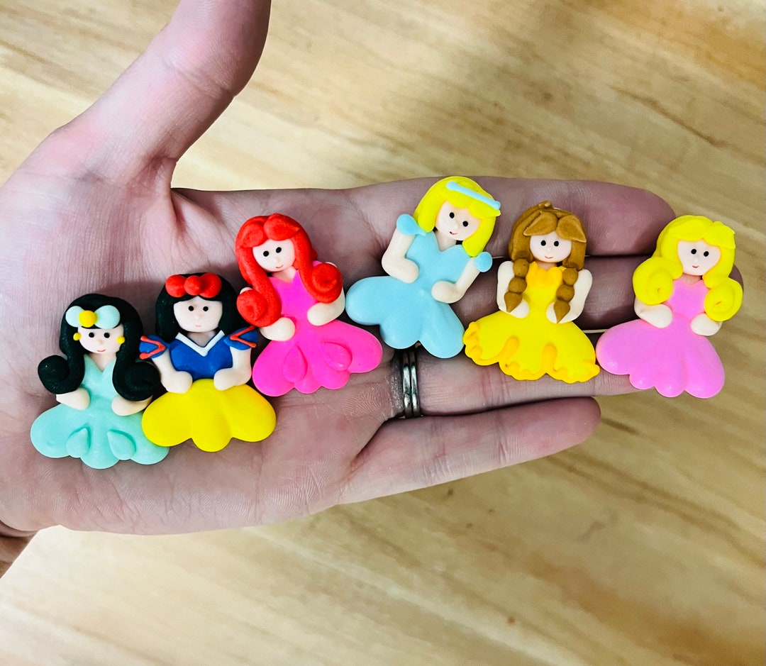 Edible Royal Icing Princess Toppers / Sugar Princess Decorations ...