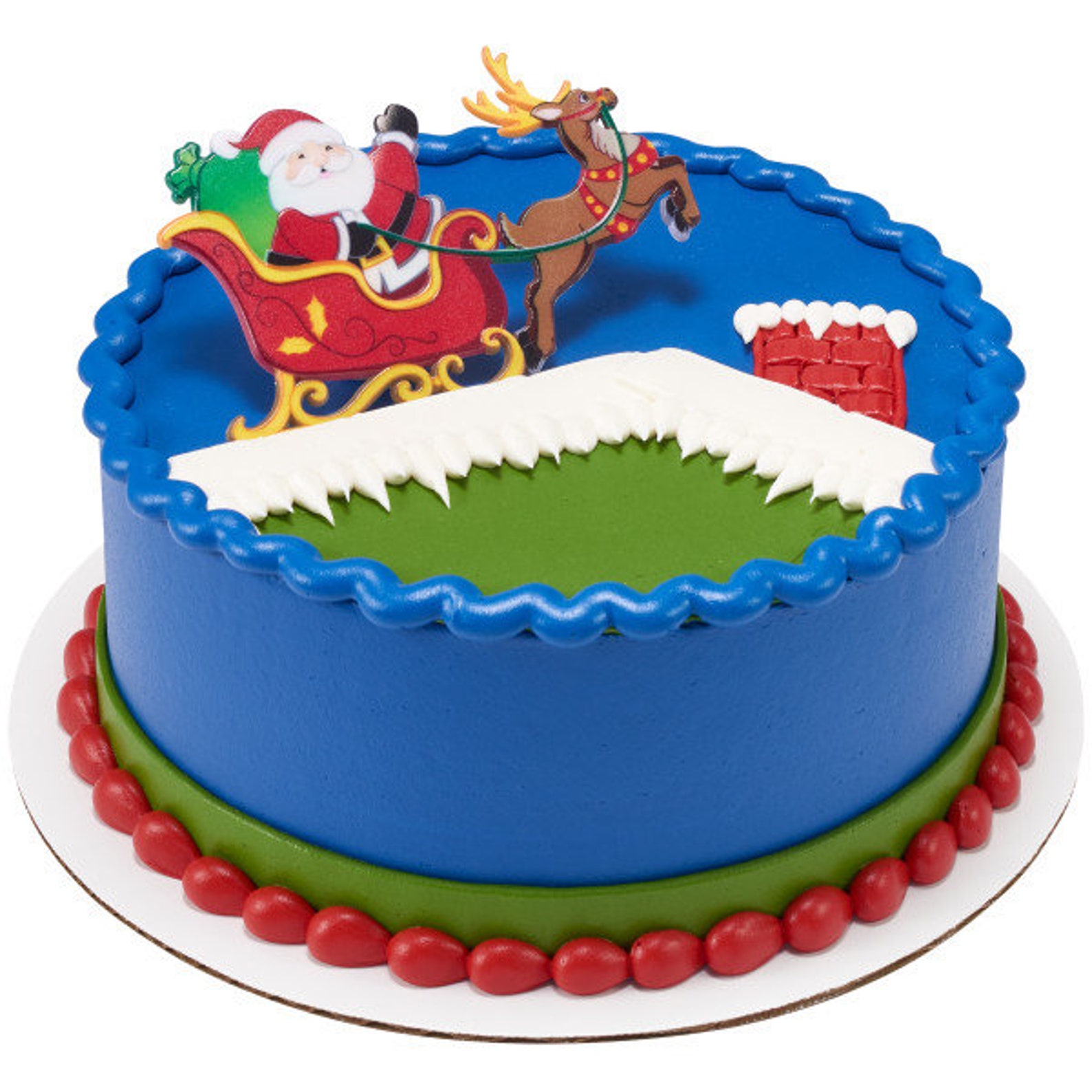 Santa and Reindeer Sled / Santa Cakes / Christmas Model Train - Etsy