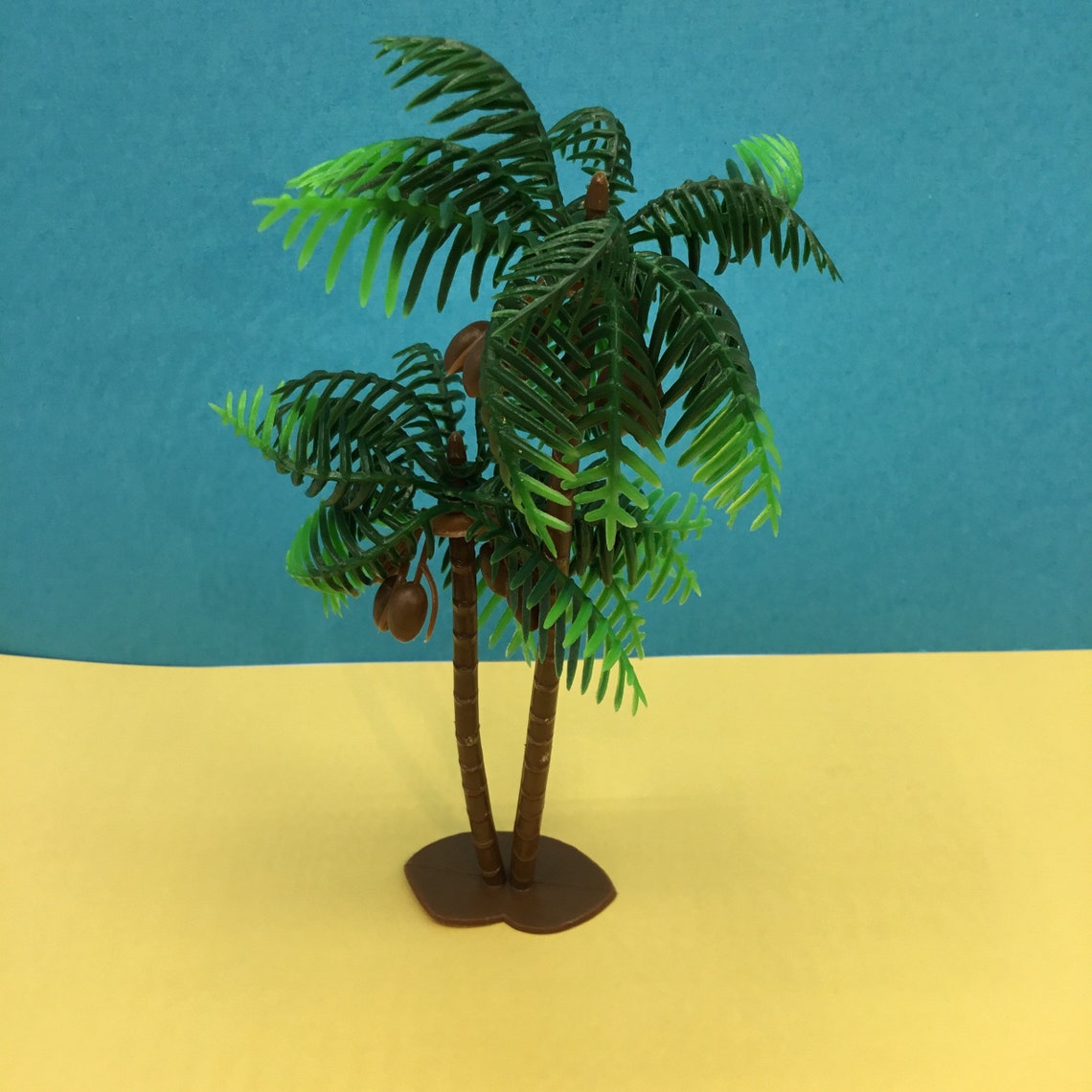 Palm Tree Toppers / Double Palm Trees on Base / Large 4 1/2 - Etsy