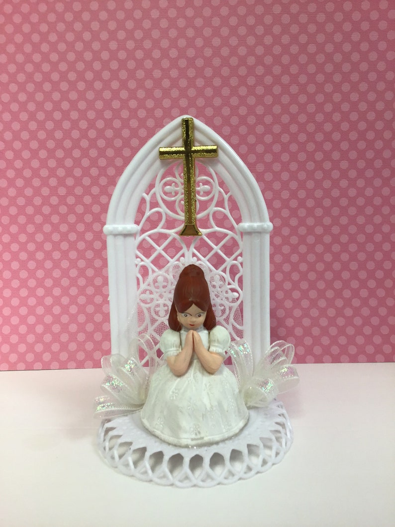Girl First Communion Cake Topper / Decoration | Etsy