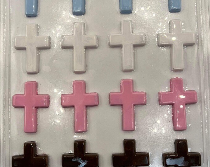 Bite Size Cross Mold / Mini Cross Chocolate Mold / First Holy Communion ...