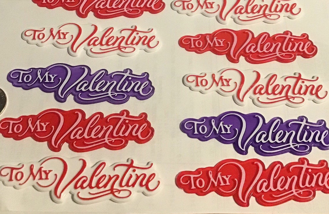 Valentine Scripts 12 / Valentines Day Breads and Muffins / 12 | Etsy