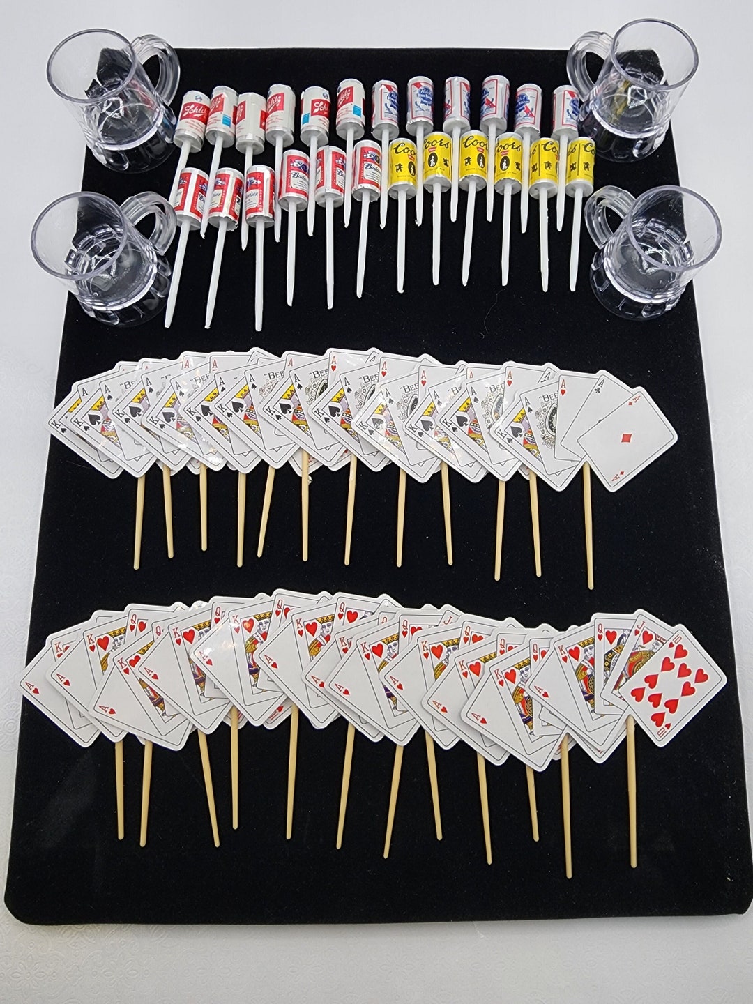 Poker Night Topper Kit / Poker Cupcake Toppers / Beer Can Toppers ...