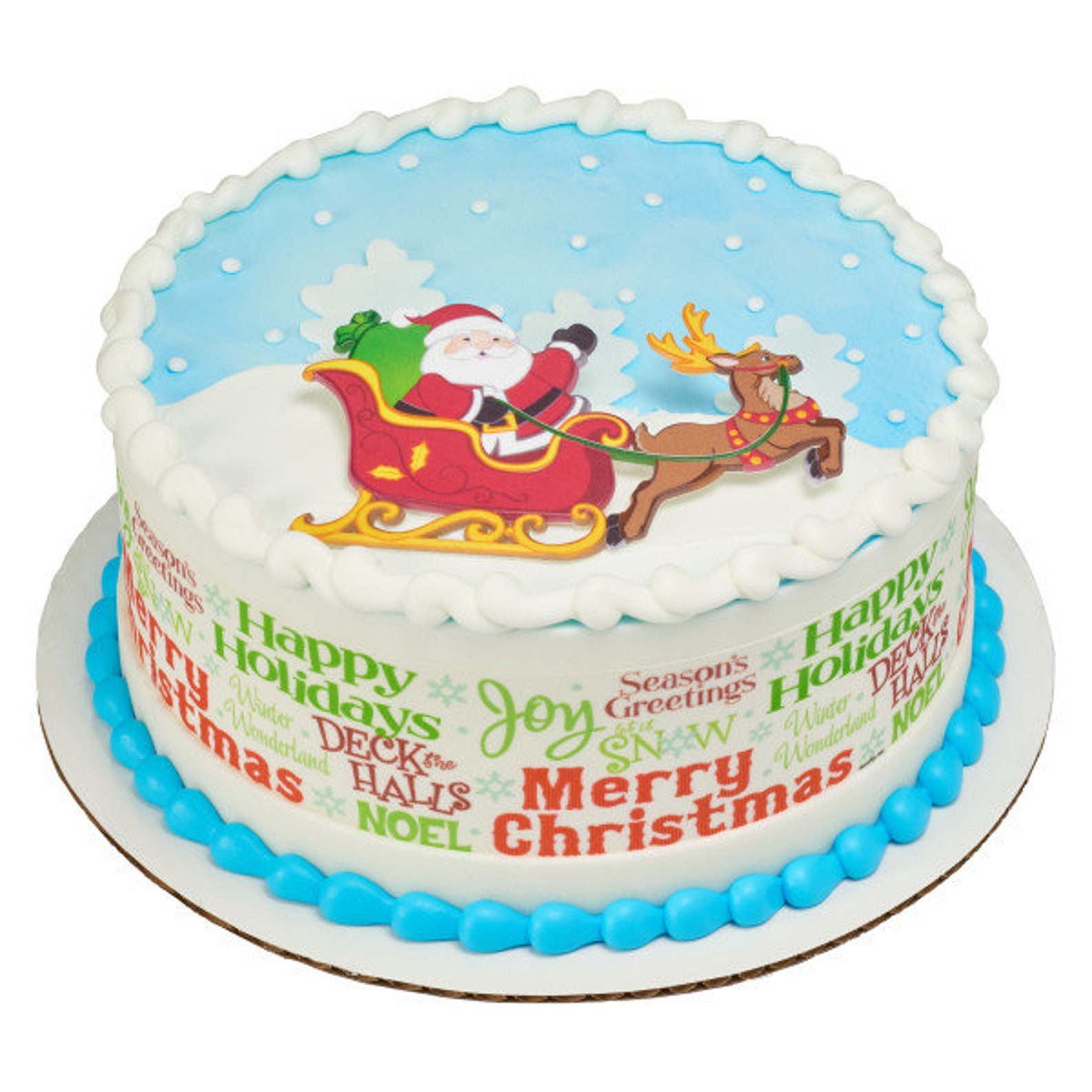 Santa and Reindeer Sled / Santa Cakes / Christmas Model Train | Etsy