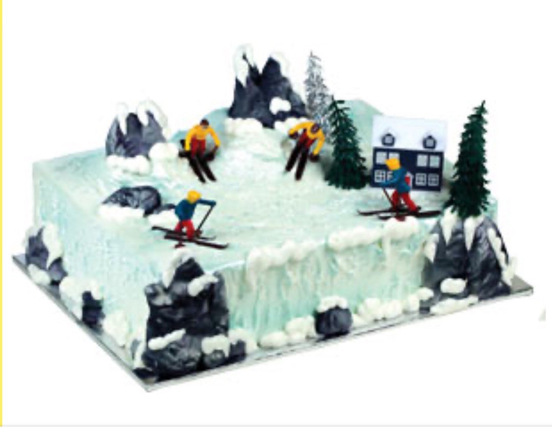 Skier Cake Kit / Snow Skiers / DIY Skier Cake Kit / Winter Sport Kit ...