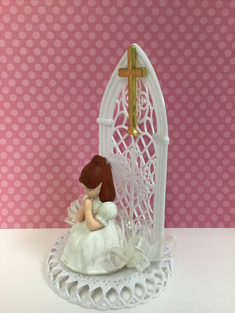 Girl First Communion Cake Topper / Decoration | Etsy