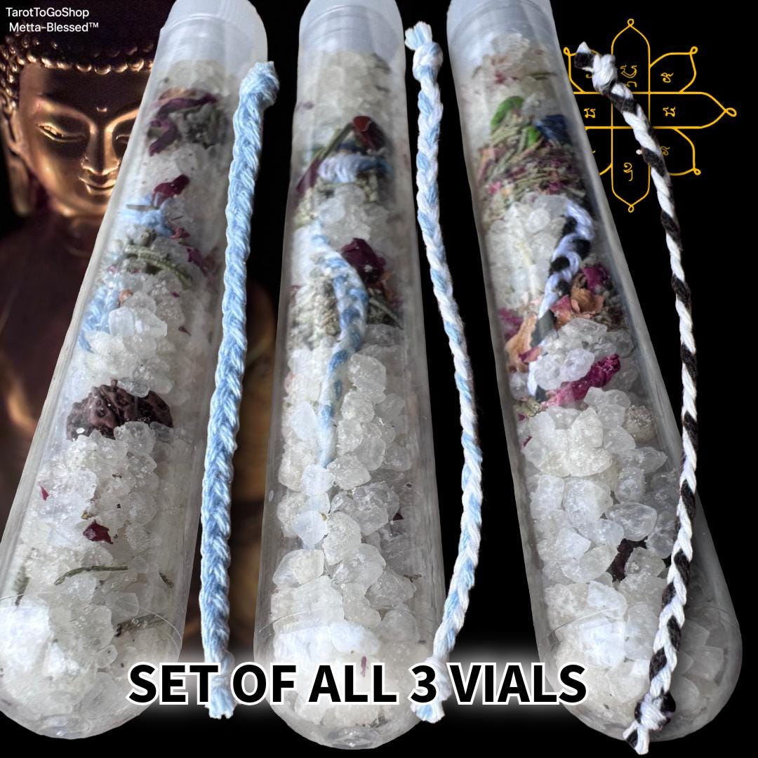 Powerful Protection Talisman - Pure Metta Energy Vial Set — LASTS ...