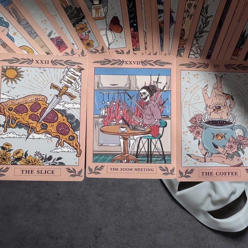 The Audacity Deck | Tarot & Oracle Hybrid | Tongue-in-cheek Divination Cards | Metta-blessed™ - Etsy