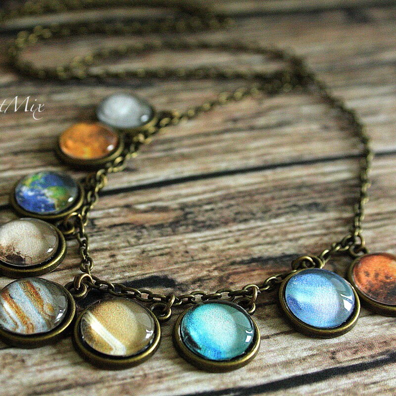 Solar System Necklace - Etsy