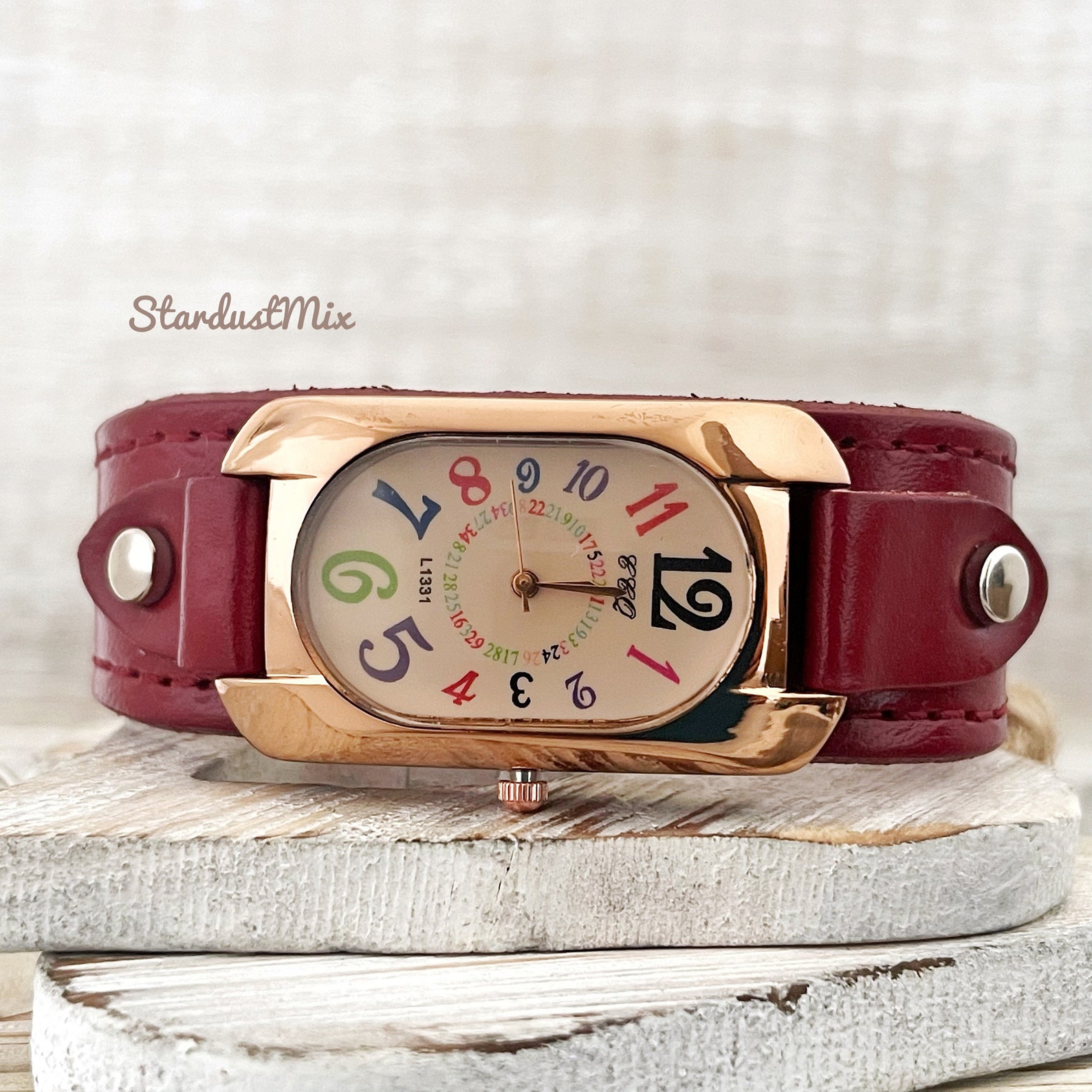 Watches for Women With Quirky Multicolour Digits Pattern/boho and ...