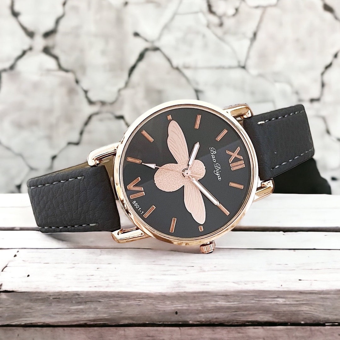 Watches for Women With Elegant Honey Bee Design/grey Dress Watch/classy ...