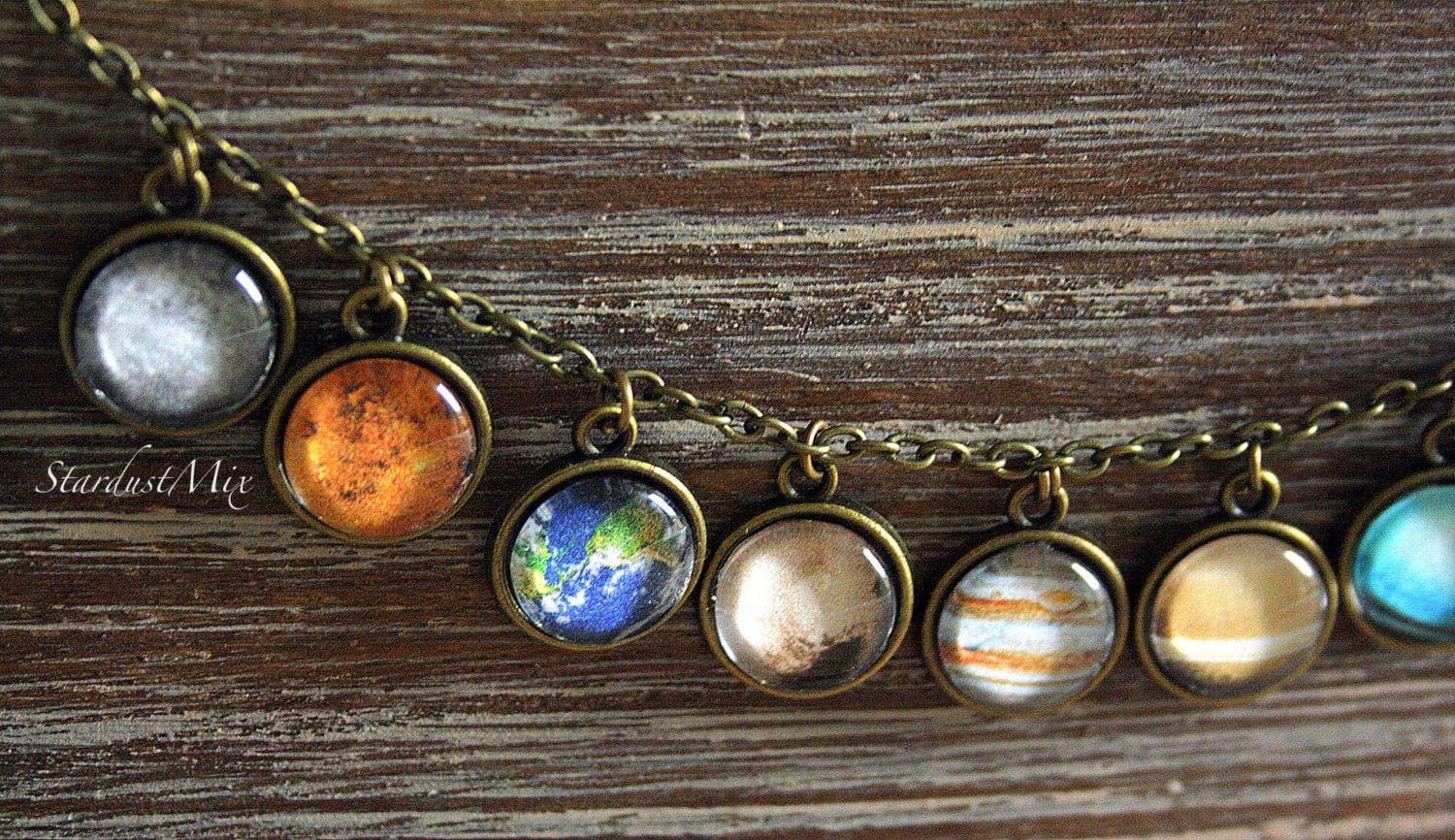 Necklace Vintage Boho Style Chain the Solar System Planets Boho ...