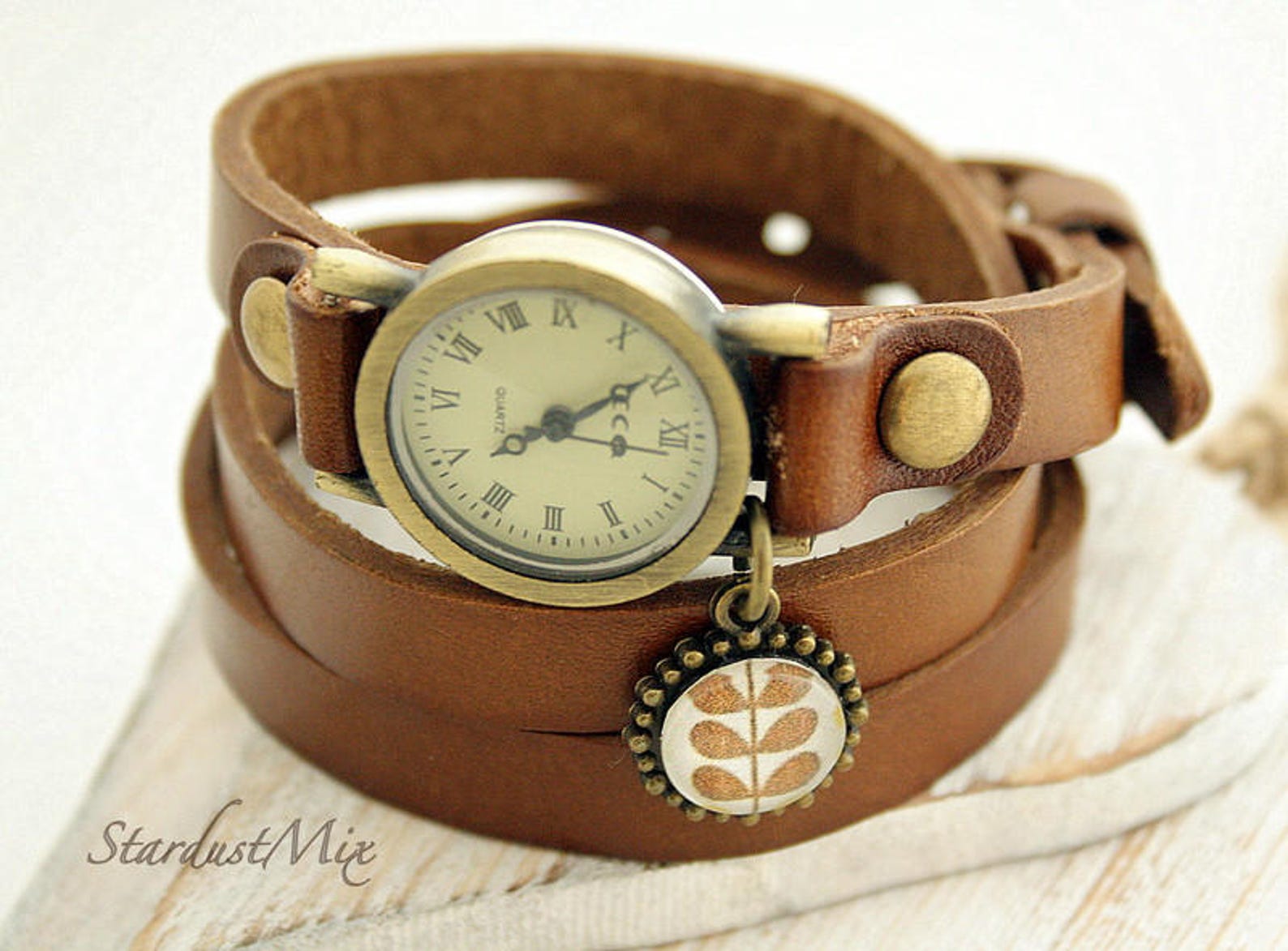 Womens Watch Leather Watch Strap Minimalist Jewelry Gift for | Etsy