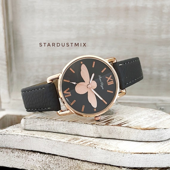 Watches for Women With Elegant Honey Bee Design/grey Dress | Etsy