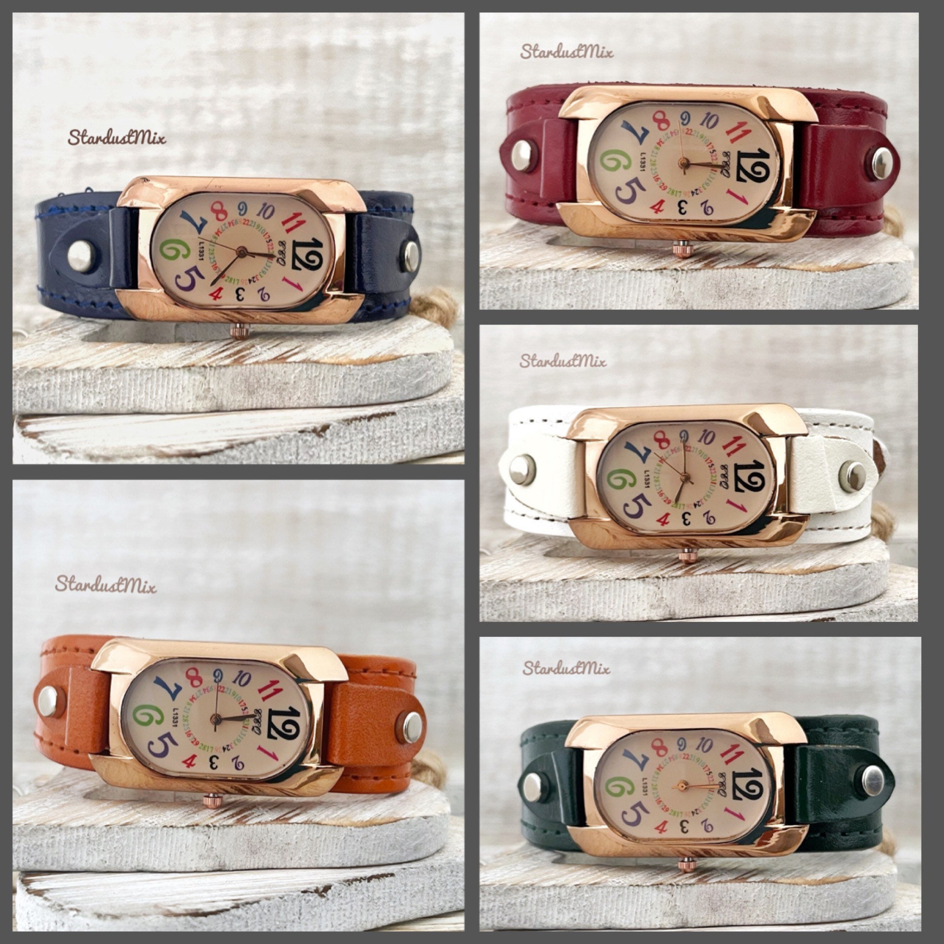 Watches for Women With Quirky Multicolour Digits Pattern/boho and ...