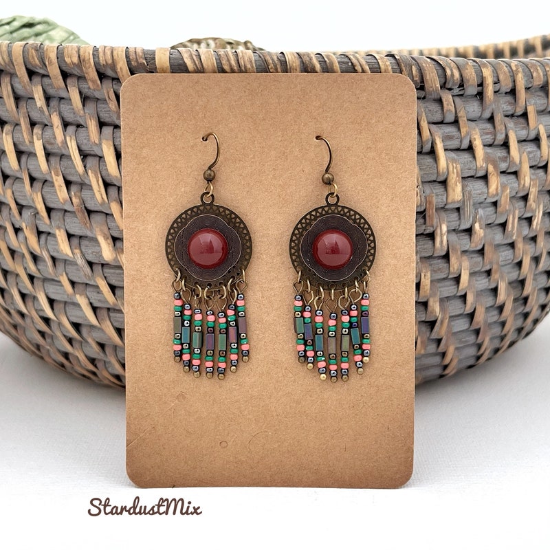 Boho Earrings - Etsy
