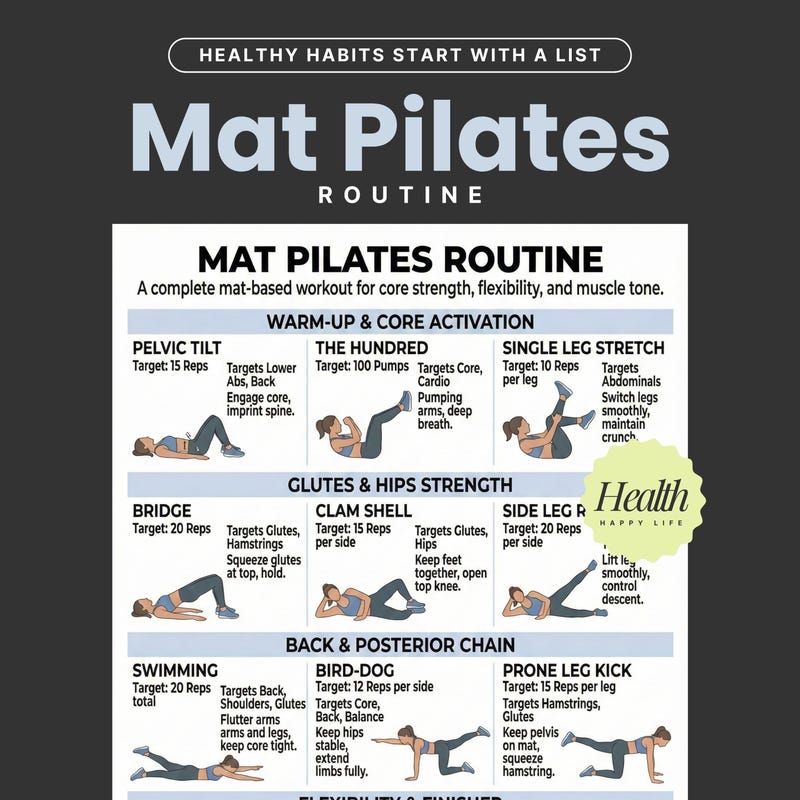 Wall Pilates Poster - Etsy